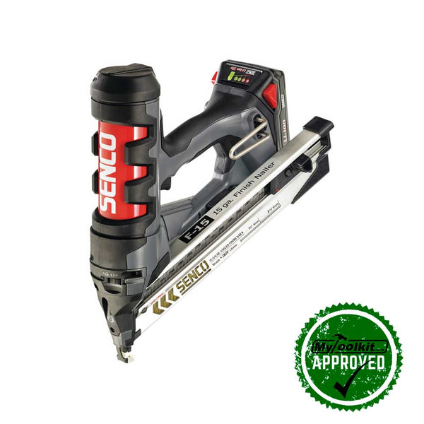 Senco Fusion 15 Gauge Cordless Angled Finish Nailer 30 65mm 5N7501N